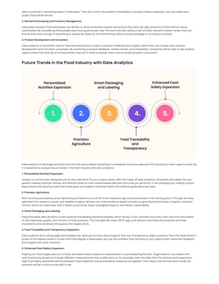How Data Analytics Transforms Food Industry Operations? | PDF