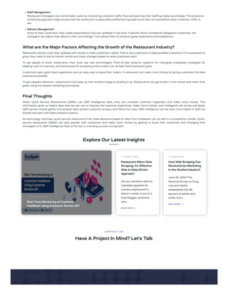 How to Use QSR Intelligence Data to Drive Revenue Growth? | PDF