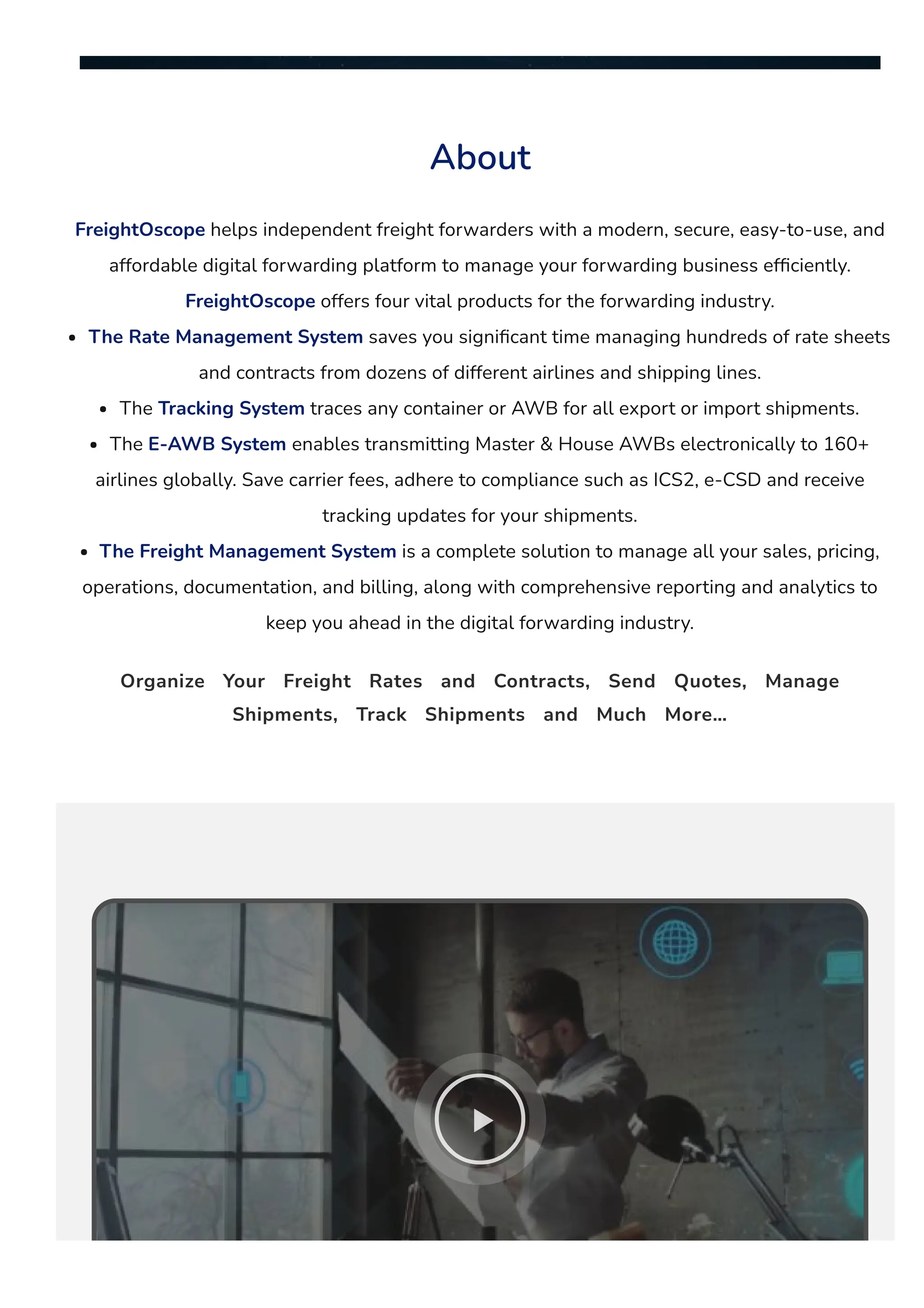 FreightOscope | Your Gateway to Digital Forwarding | PDF