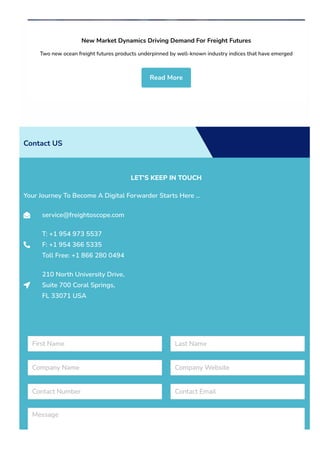 FreightOscope | Your Gateway to Digital Forwarding | PDF
