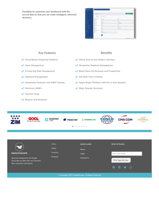 Transport Management System - Shipment & Container Tracking | PDF