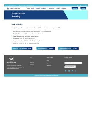 Online Container & Freight Tracking System | AWB Tracking | PDF ...