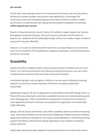 Express JS and Django Web Frameworks Analyzed | PDF