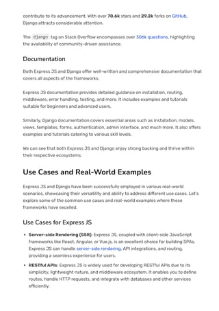 Express JS and Django Web Frameworks Analyzed | PDF