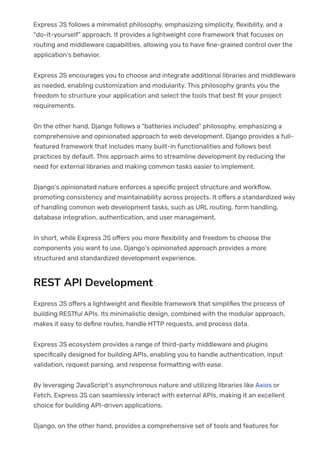 Express JS and Django Web Frameworks Analyzed | PDF