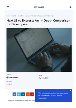 A Comparative Analysis of Express and Next JS | PDF