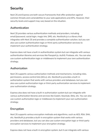 A Comparative Analysis of Express and Next JS | PDF