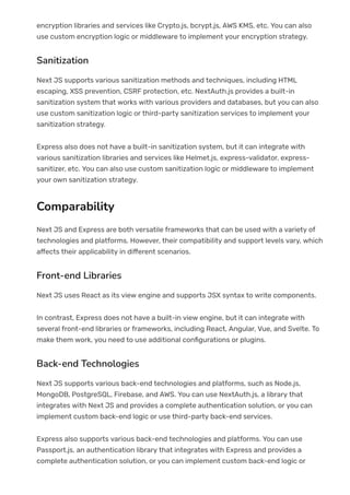 A Comparative Analysis of Express and Next JS | PDF