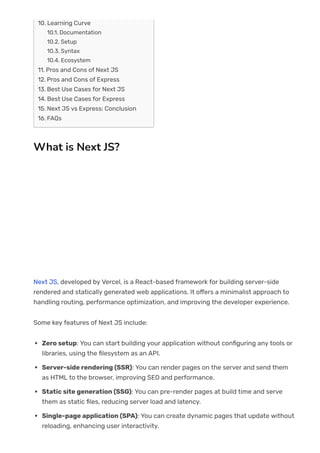 A Comparative Analysis of Express and Next JS | PDF