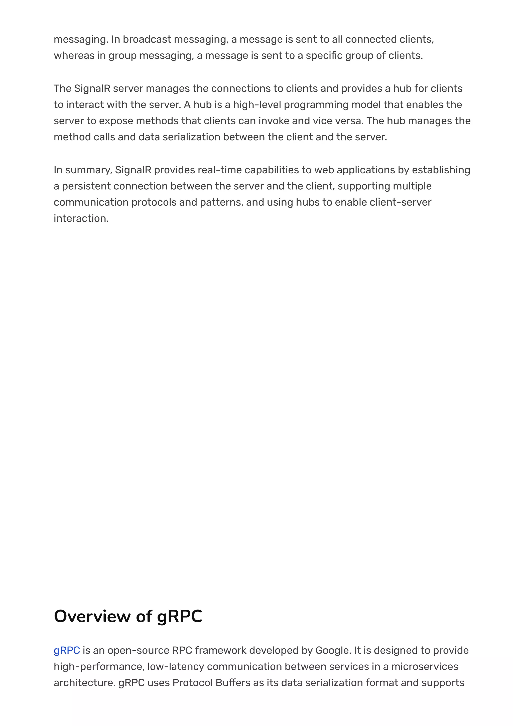 SignalR or gRPC: Choosing the Right Technology for Real-Time ...