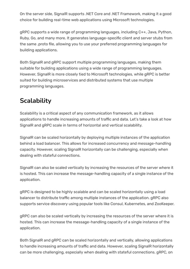SignalR or gRPC: Choosing the Right Technology for Real-Time Communication in Your Web ...