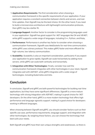 SignalR or gRPC: Choosing the Right Technology for Real-Time ...