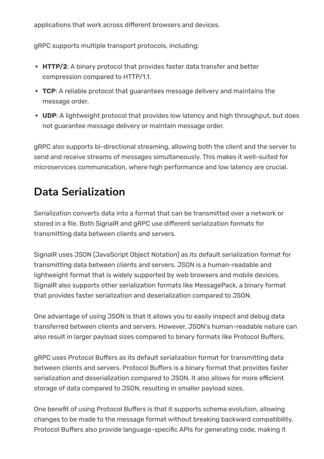 SignalR or gRPC: Choosing the Right Technology for Real-Time Communication in Your Web ...
