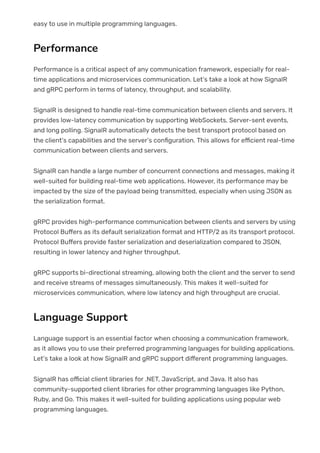 SignalR or gRPC: Choosing the Right Technology for Real-Time Communication in Your Web ...