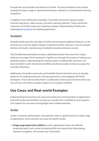 Decoding Svelte and SvelteKit: Unveiling the Key Distinctions | PDF | Web Development | Internet