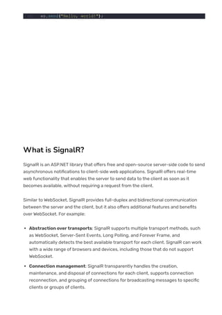 An In-Depth Comparison of WebSocket and SignalR: Pros, Cons, and Use ...