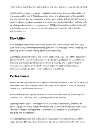 An In-Depth Comparison of WebSocket and SignalR: Pros, Cons, and Use ...