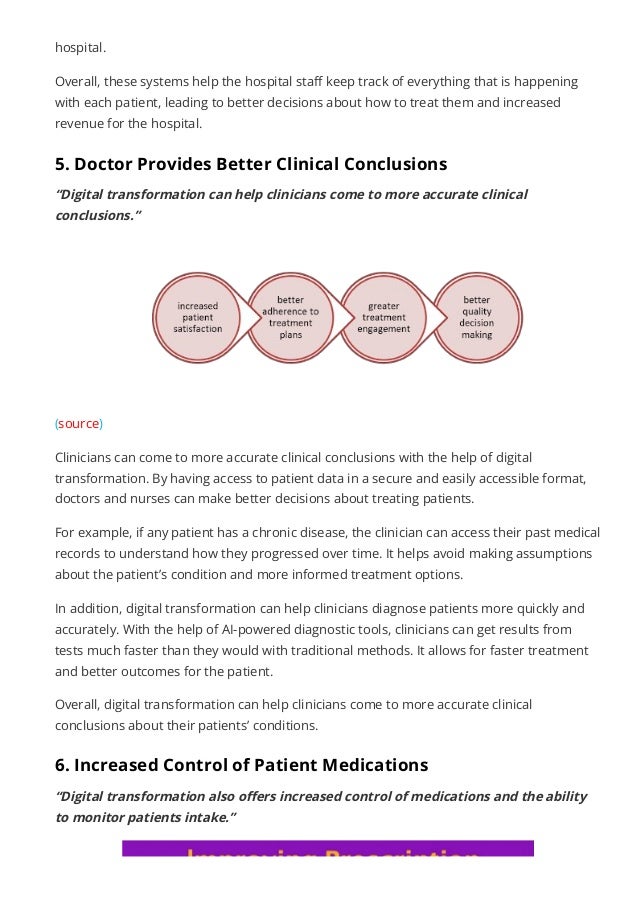 Top Benefits of Digital Transformation in Healthcare Industry | PDF
