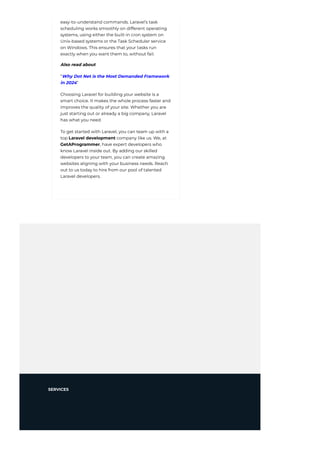 Why Laravel is Best for Faster Web Application Development | PDF