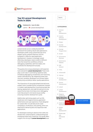 Top 10 Laravel Development Tools in 2024 | PDF