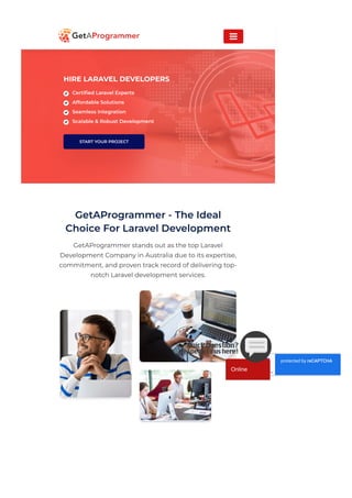 GetAProgrammer - The Ideal Choice for Laravel Development | PDF