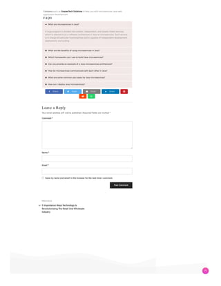 Basics of Java Microservices: Frameworks, Examples & Use Cases | PDF