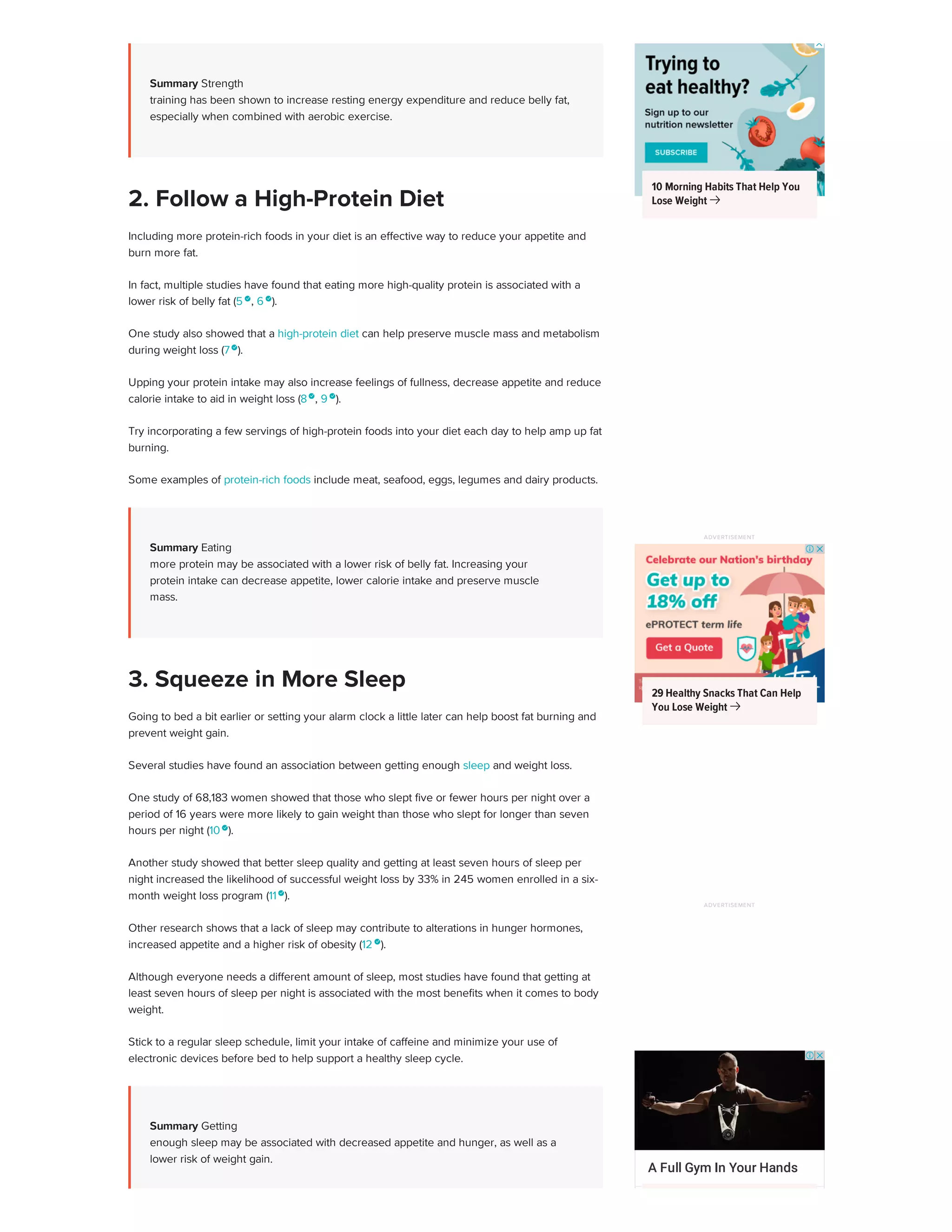 14 tips to loss bady fat | PDF