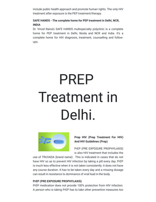 Hiv Doctor in Delhi, PEP for HIV Treatment, Signs And Symptoms Of Hiv ...