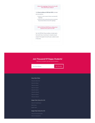 JEE Main Physics Syllabus 2025: Essential Topics, Weightage & How to ...