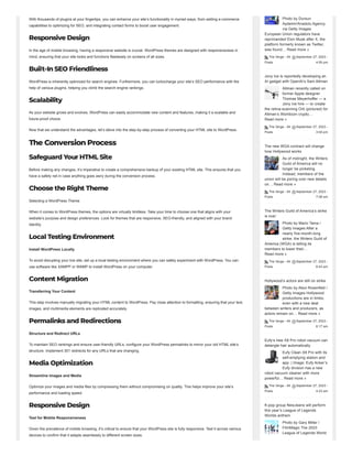 HTML to WordPress Conversion: Turning Code into a Dynamic Website | PDF