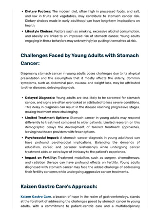Stomach Cancer in Young Adults: Causes and Challenges- Kaizen Gastro ...