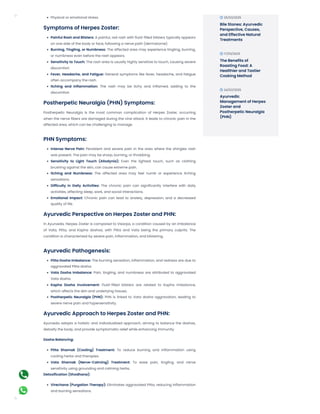 Ayurvedic Management of Herpes Zoster and Postherpetic Neuralgia (PHN) | PDF