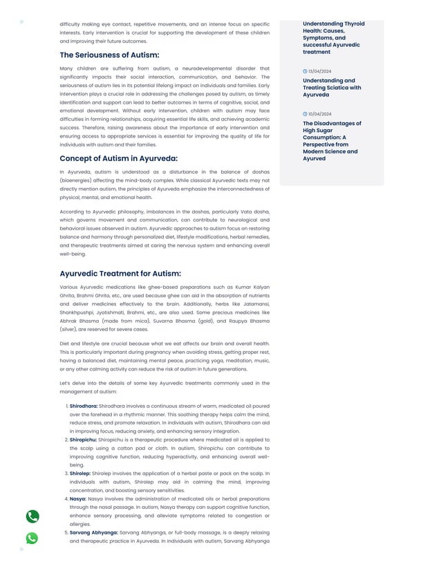 Understanding Autism: A Holistic Approach- Dr. Manoj Deshpande | PDF