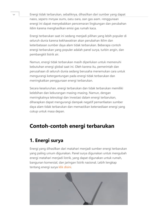 Energi Terbarukan dan Tidak Terbarukan | PDF