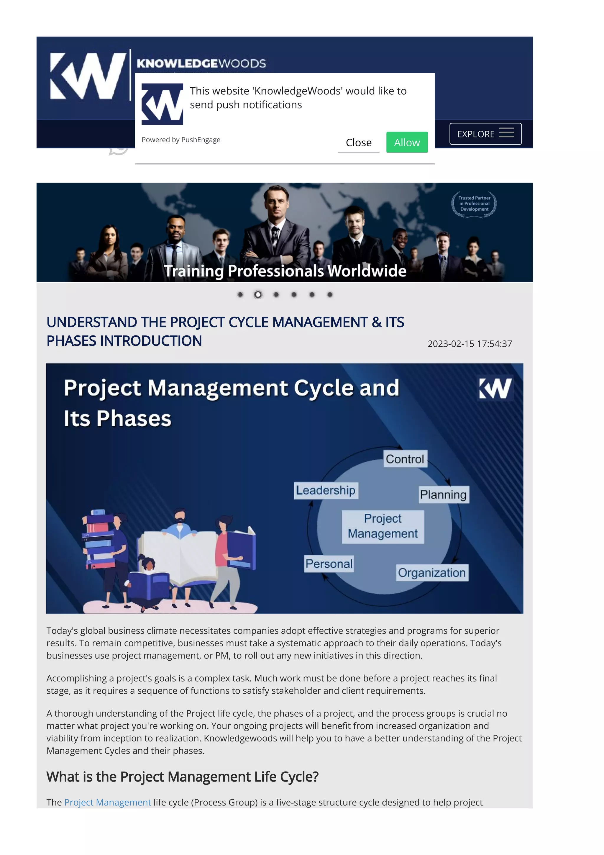 Understand the Project Cycle Management & Its Phases Introduction | PDF ...