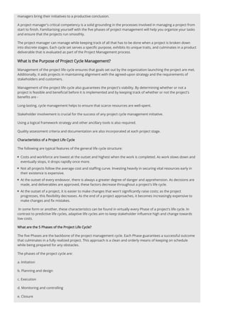Understand the Project Cycle Management & Its Phases Introduction | PDF
