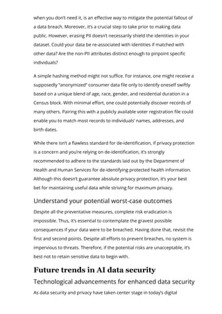 Data security in AI systems | PDF