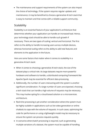 Generative AI: A Comprehensive Tech Stack Breakdown | PDF