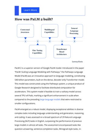 An overview of Google PaLM 2 | PDF