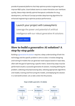 How to build a generative AI solution? | PDF