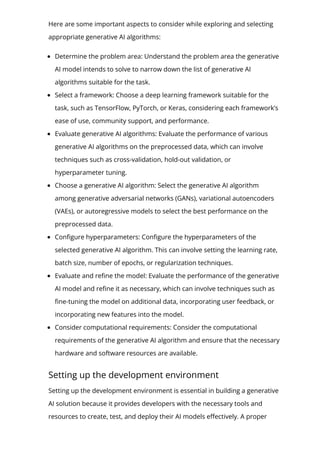 How to build a generative AI solution? | PDF