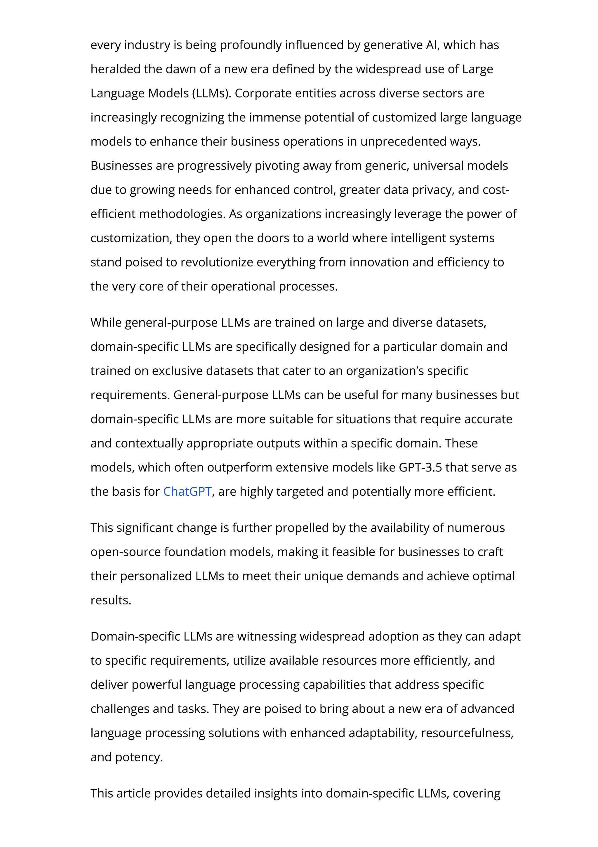 Train Foundation Model For Domain Specific Language Model Pdf Computing Technology And Computing