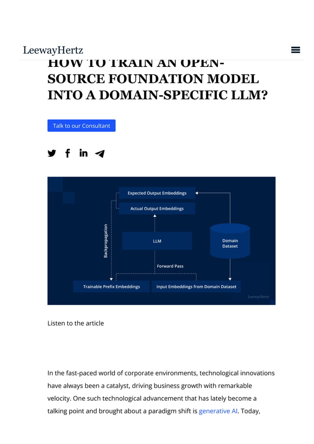 Train foundation model for domain-specific language model | PDF | Computing | Technology & Computing
