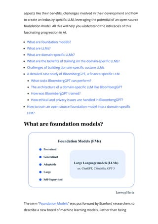 Train foundation model for domain-specific language model | PDF
