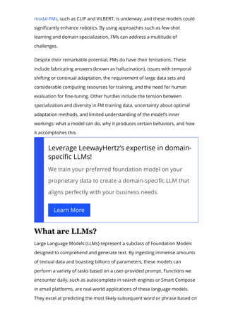 Train foundation model for domain-specific language model | PDF