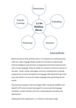 How to use LLMs in synthesizing training data? | PDF | Artificial Intelligence | Technology ...