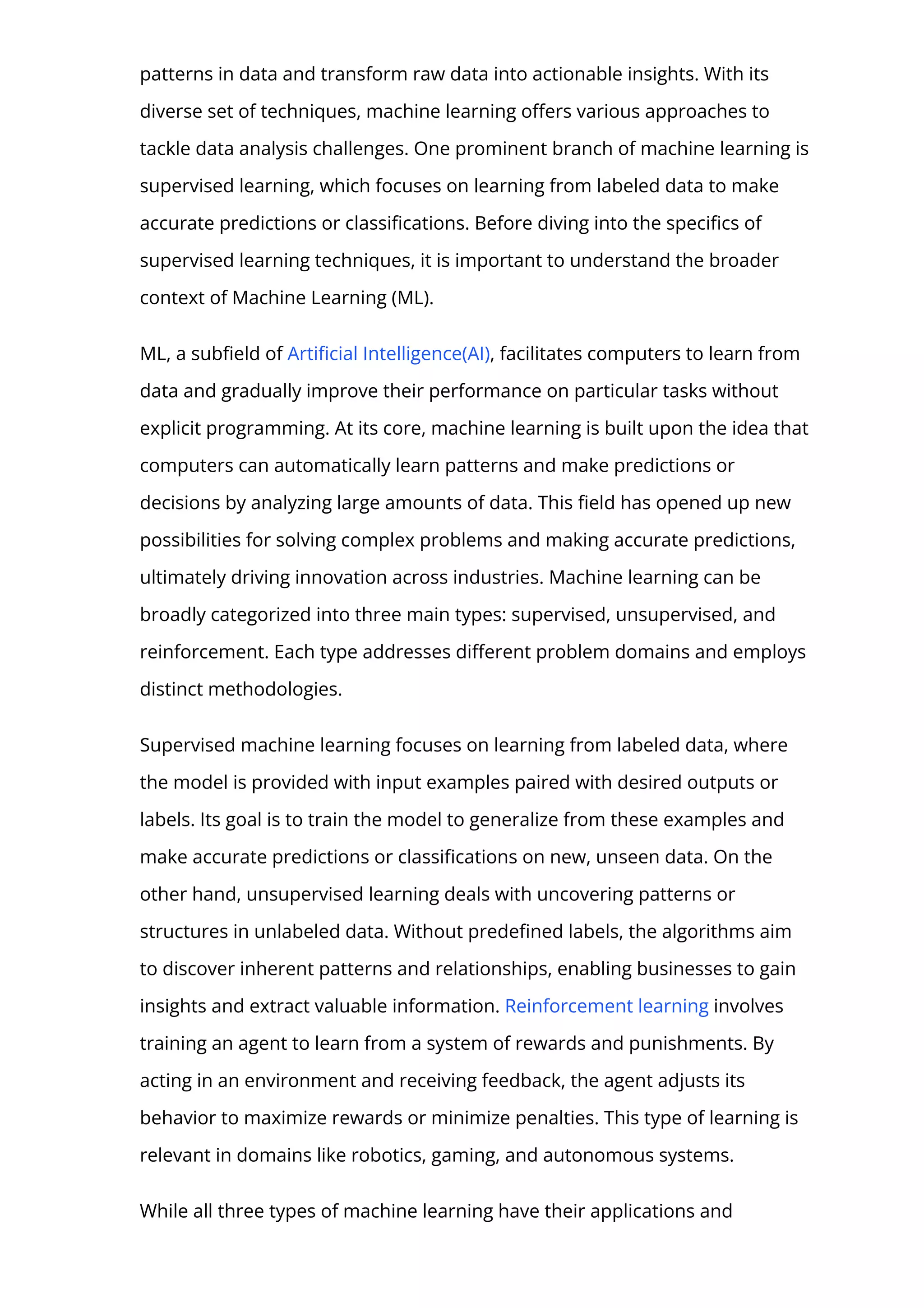 Supervised learning techniques and applications | PDF | Web Development | Internet