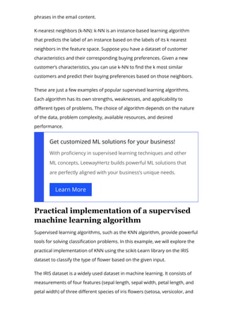 Supervised learning techniques and applications | PDF | Web Development ...
