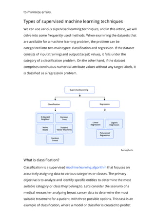 Supervised learning techniques and applications | PDF | Web Development ...