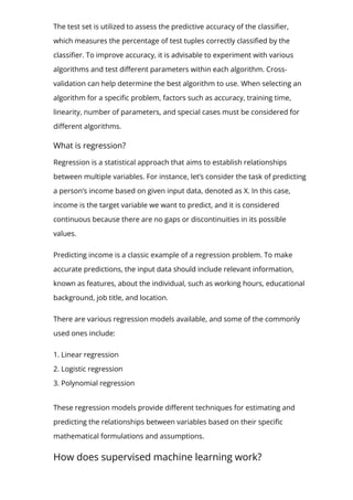 Supervised learning techniques and applications | PDF | Web Development ...